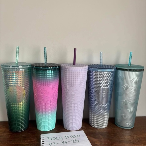 Starbucks | Kitchen | Starbucks Gradient And Textured Tumblers | Poshmark